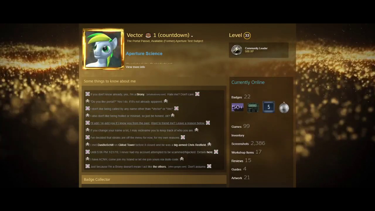 Summer Golden Steam Profile loop - YouTube