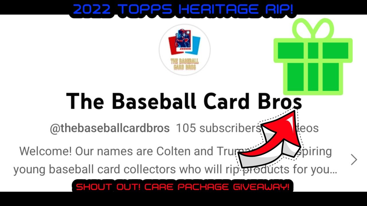 Shout Out! The Baseball Card Bros Giveaway! 2022 Topps Heritage Blaster ...