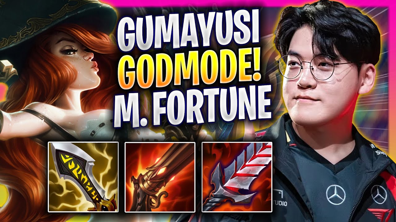 GUMAYUSI LITERALLY GOD MODE WITH MISS FORTUNE! - T1 Gumayusi Plays Miss ...