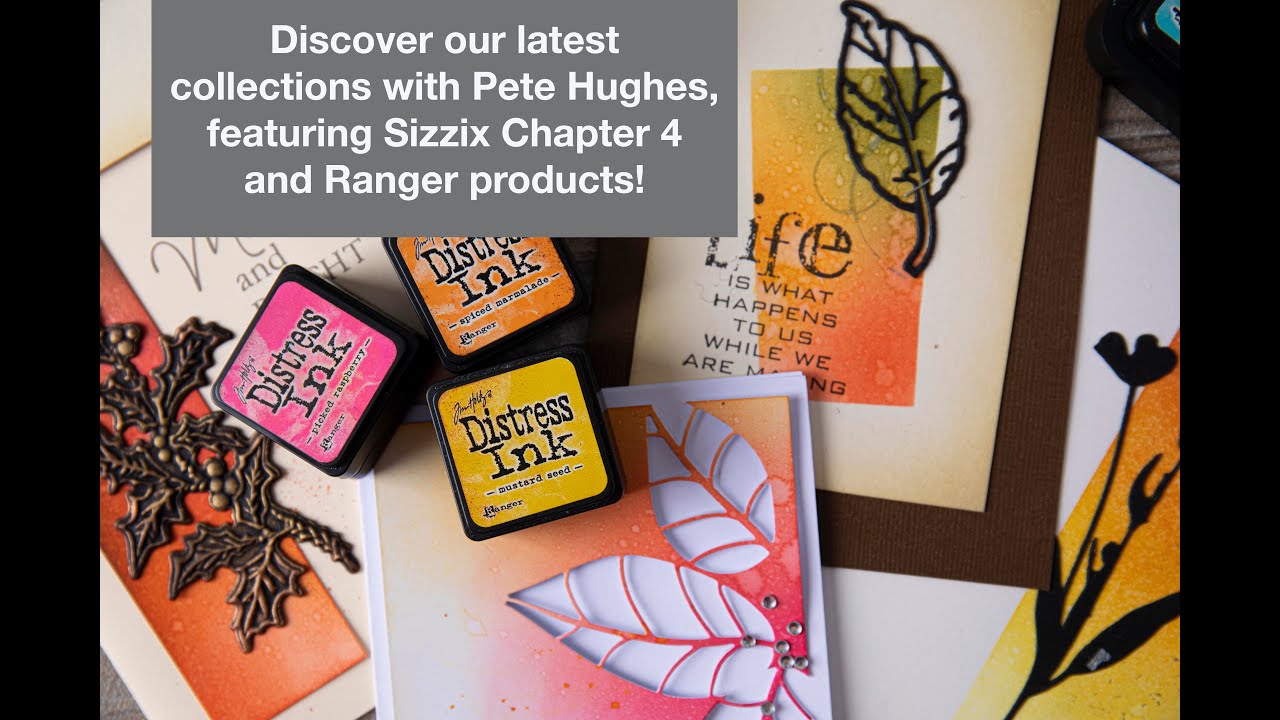 Get inspired with the new Tim Holtz Ranger Products at Sizzix! - YouTube