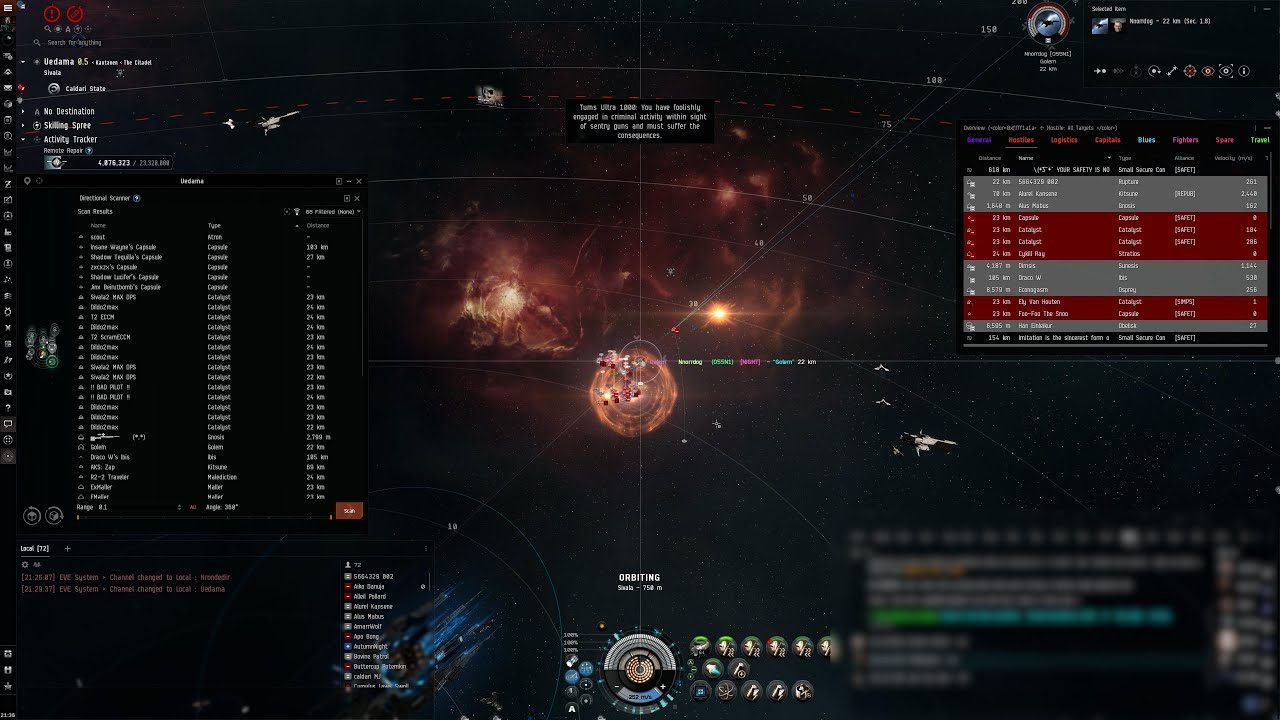EVE Online - Golem survives - YouTube