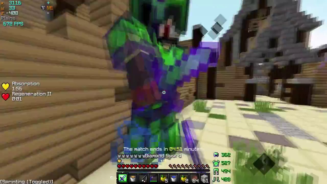 Minecraft pvp Build UHC EP 4 lagดีนะ - YouTube