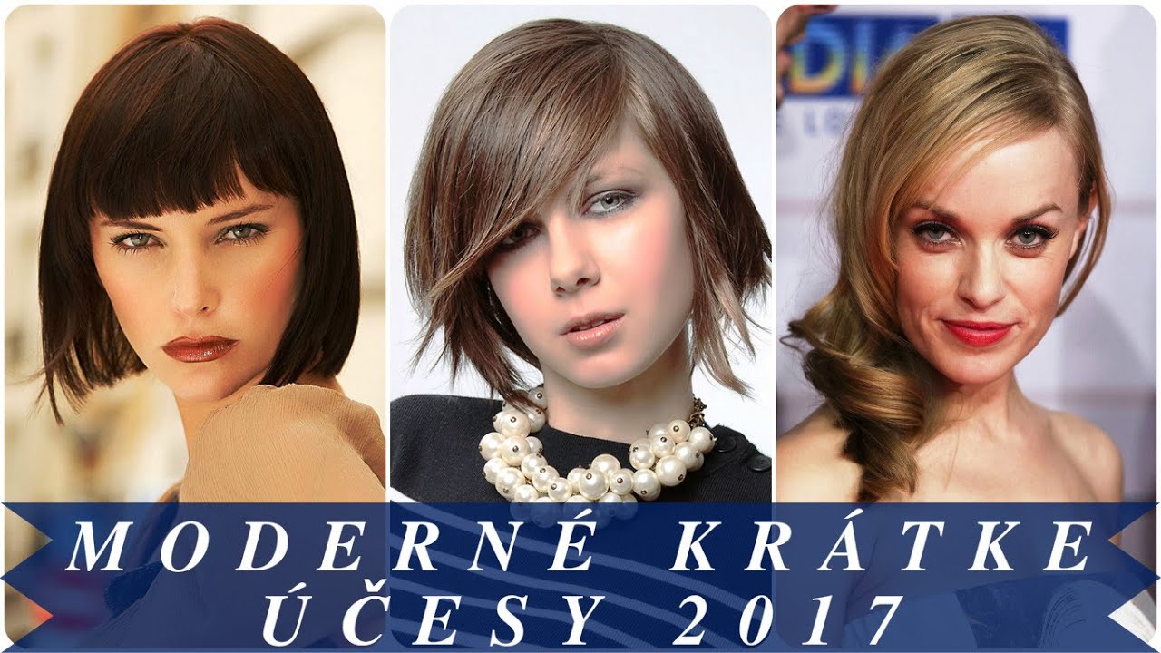Moderné krátke účesy 2017 - YouTube