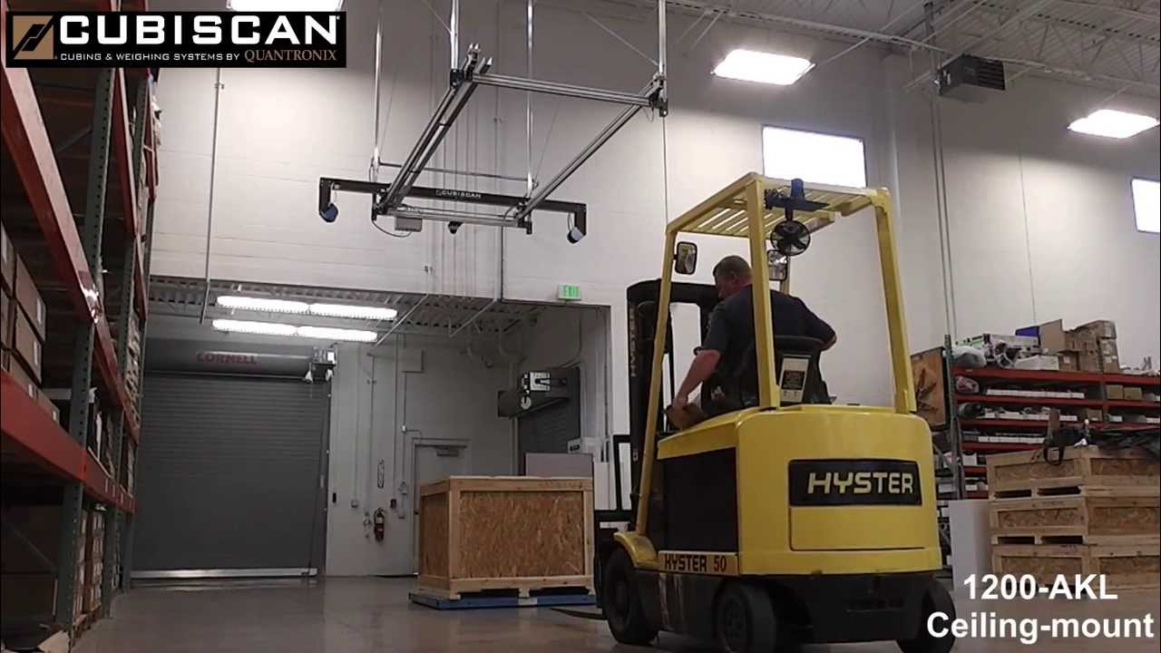 Cubiscan 1200-AKL, Ceiling-mounted Pallet Dimensioning System - YouTube