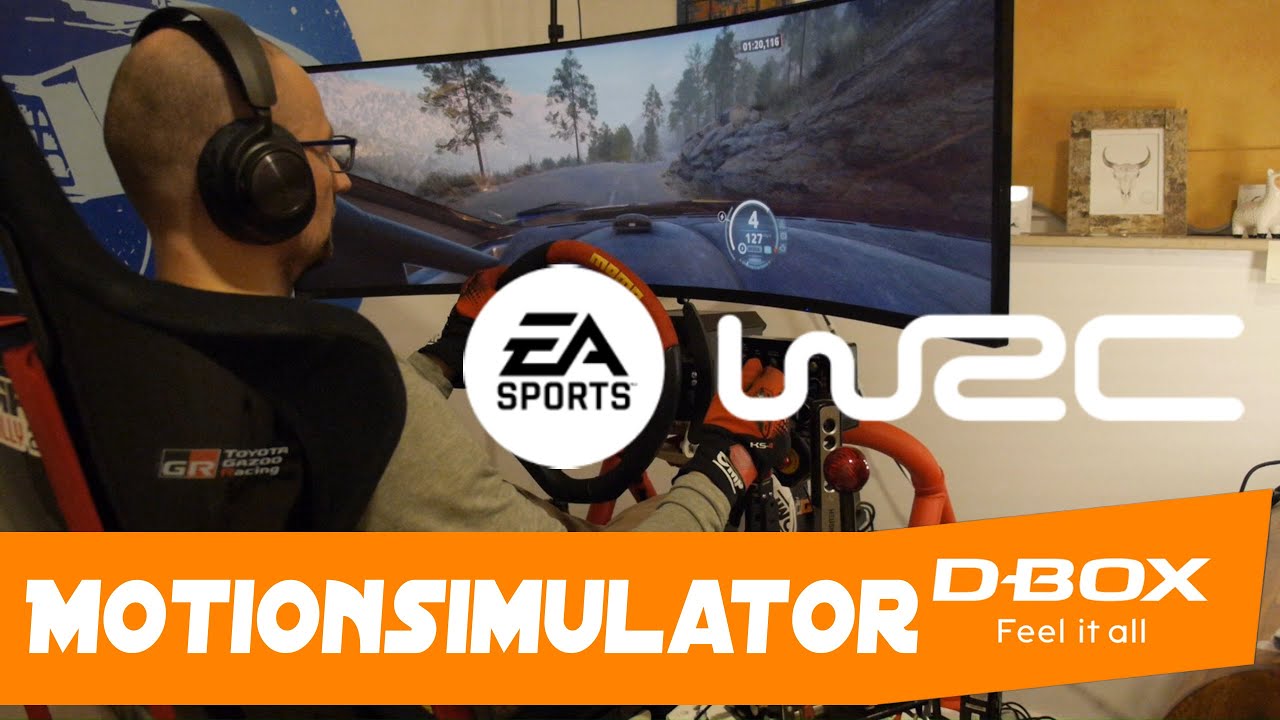 Ford Puma Hybrid Power in a D-Box Motion Simulator - EA WRC23 - YouTube