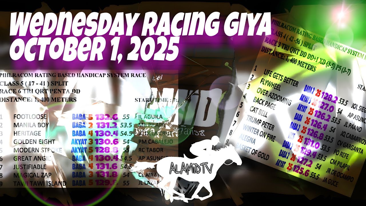 ALAMiDTV sariling giya at analisa | Wednesday racing - October 1, 2025 ...