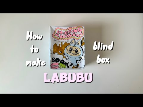 | Tutorial | How to make a Labubu blind box 💗💚 | Paper DIY | ASMR - YouTube
