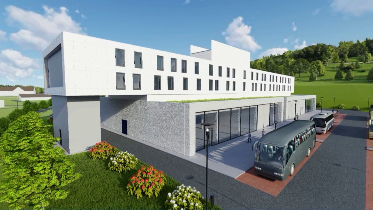 Animation of hotel and restaurant - YouTube