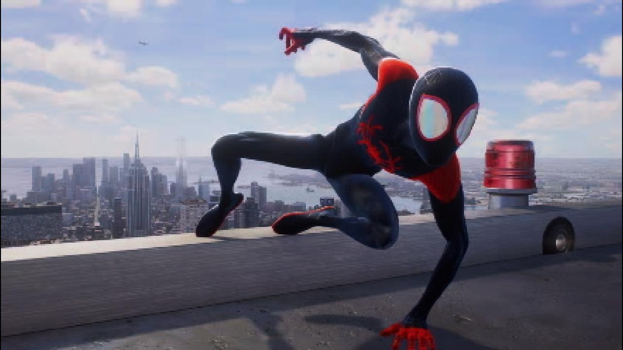 Marvels Spider-man 2 - ITSV Suit - Combat & swinging - [60fps] - YouTube