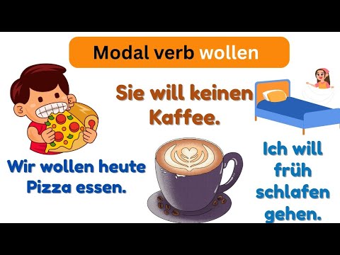 Learn German Modal Verb "Wollen" | Easy Explanation & Examples - YouTube
