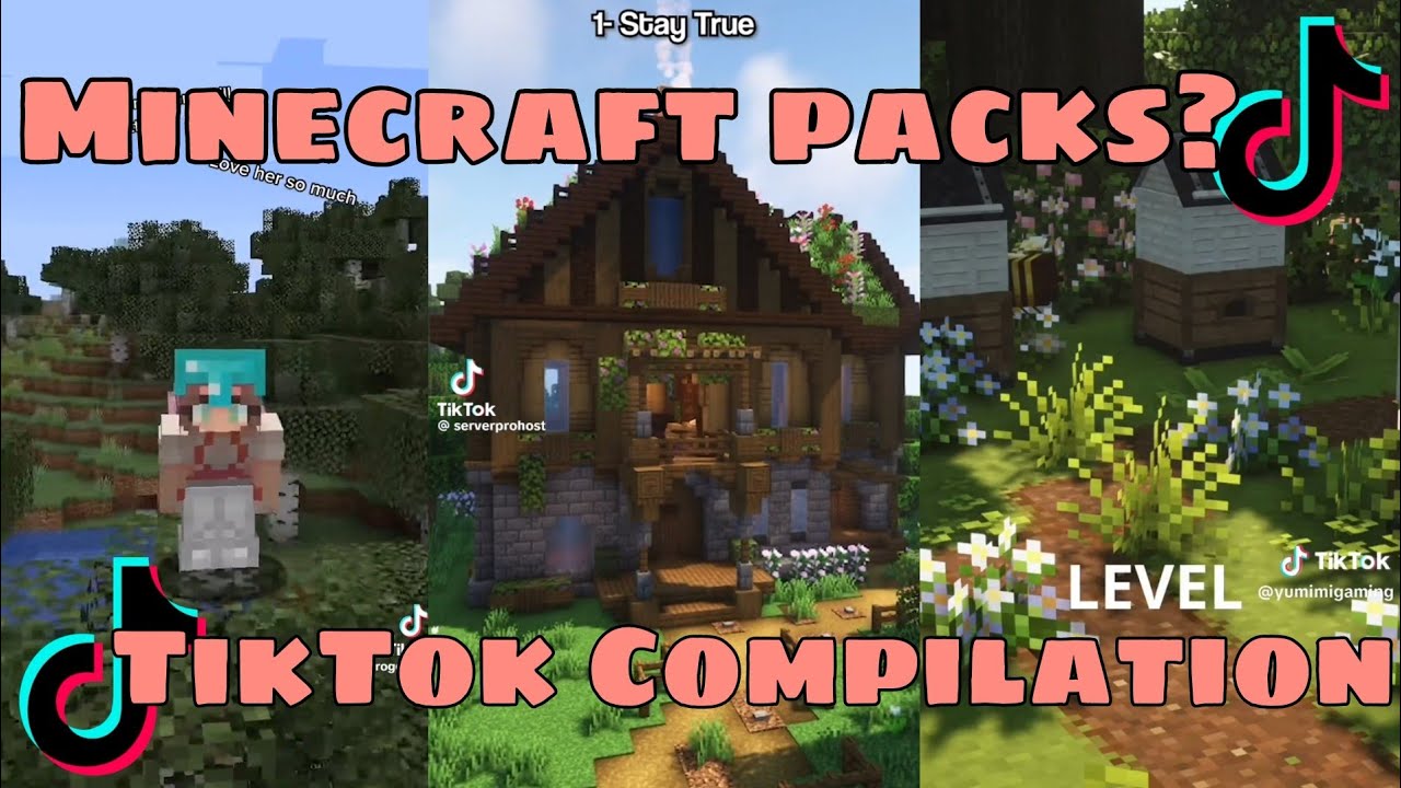 Minecraft texture packs (TikTok Compilation) | tinTok - YouTube