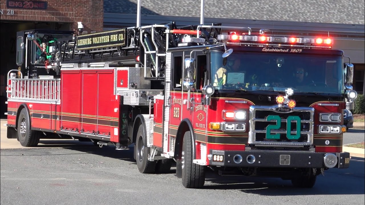 Leesburg Volunteer Fire Company Engine 620 & Brand New Truck 620 ...