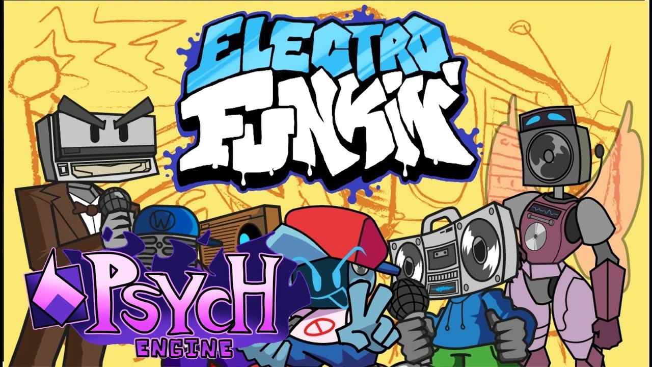 Friday Night Funkin' - Electro Funkin' FULL WEEK(FNF Mod) - YouTube