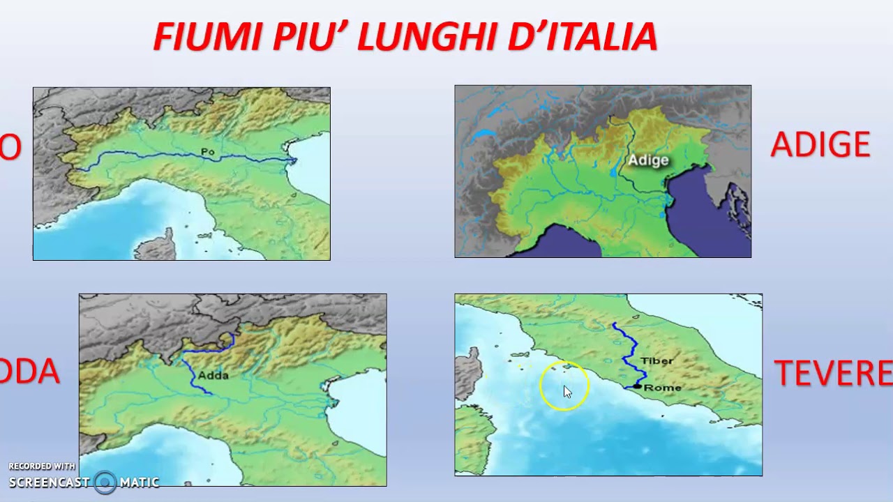 Geografia, lezione 4 "I fiumi italiani" - YouTube