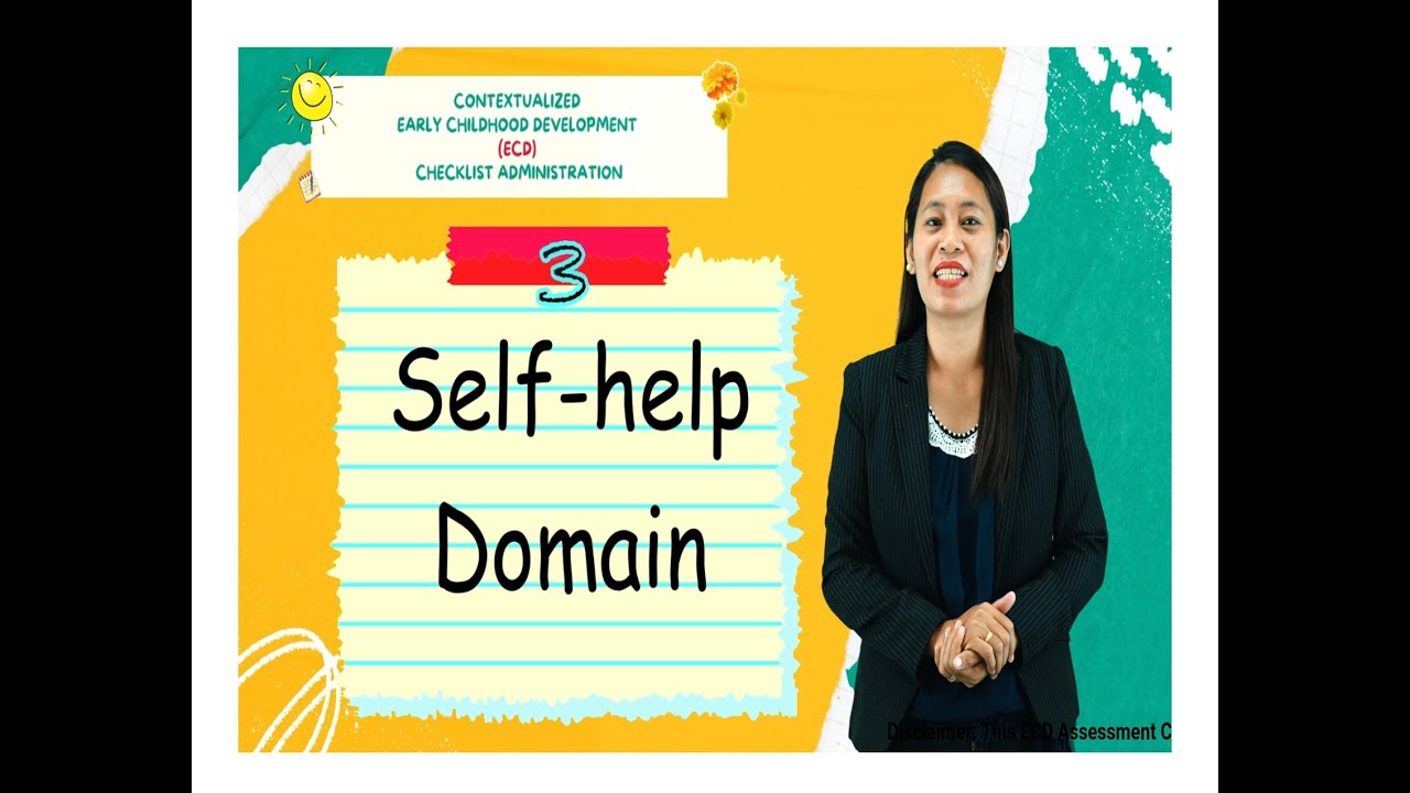 ECD - DOMAIN 3: SELF - HELP - YouTube