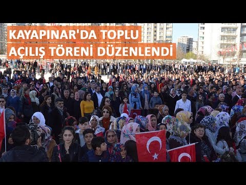 Kayapınar'da toplu açılış töreni düzenlendi