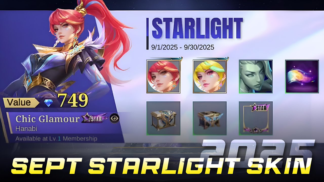 SEPTEMBER STARLIGHT SKIN 2025 - ALL REWARDS IN SEPTEMBER STARLIGHT SKIN ...