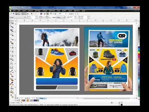 Fantastic Flyer Design Template CorelDraw Tutorial - YouTube