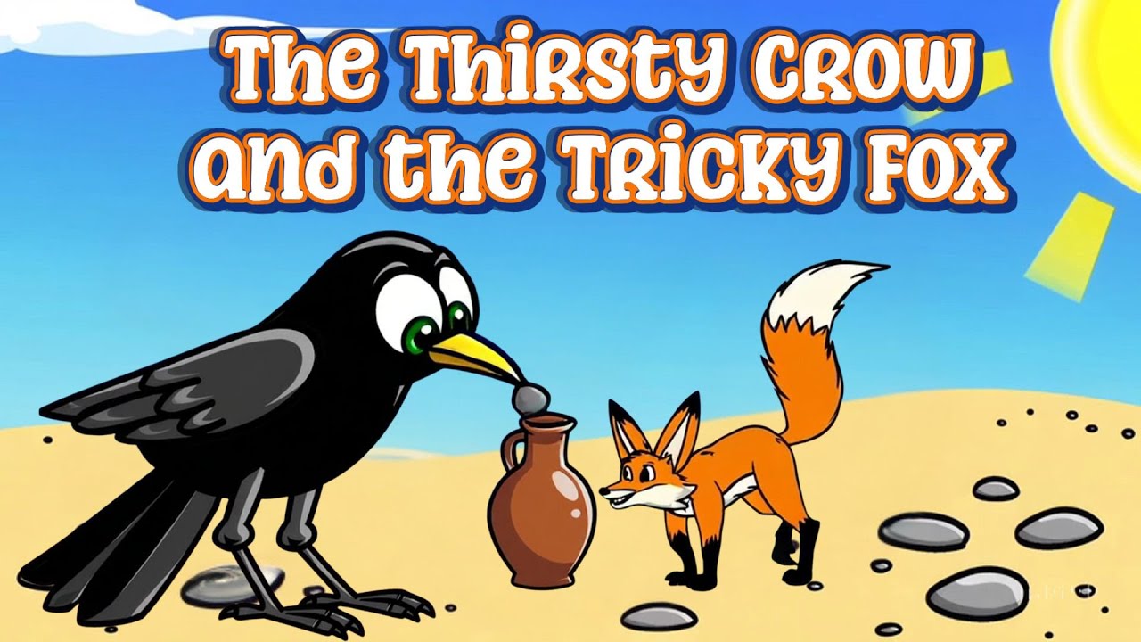 The Thirsty Crow and the Tricky Fox – A Story of Wisdom and Hard Work ...