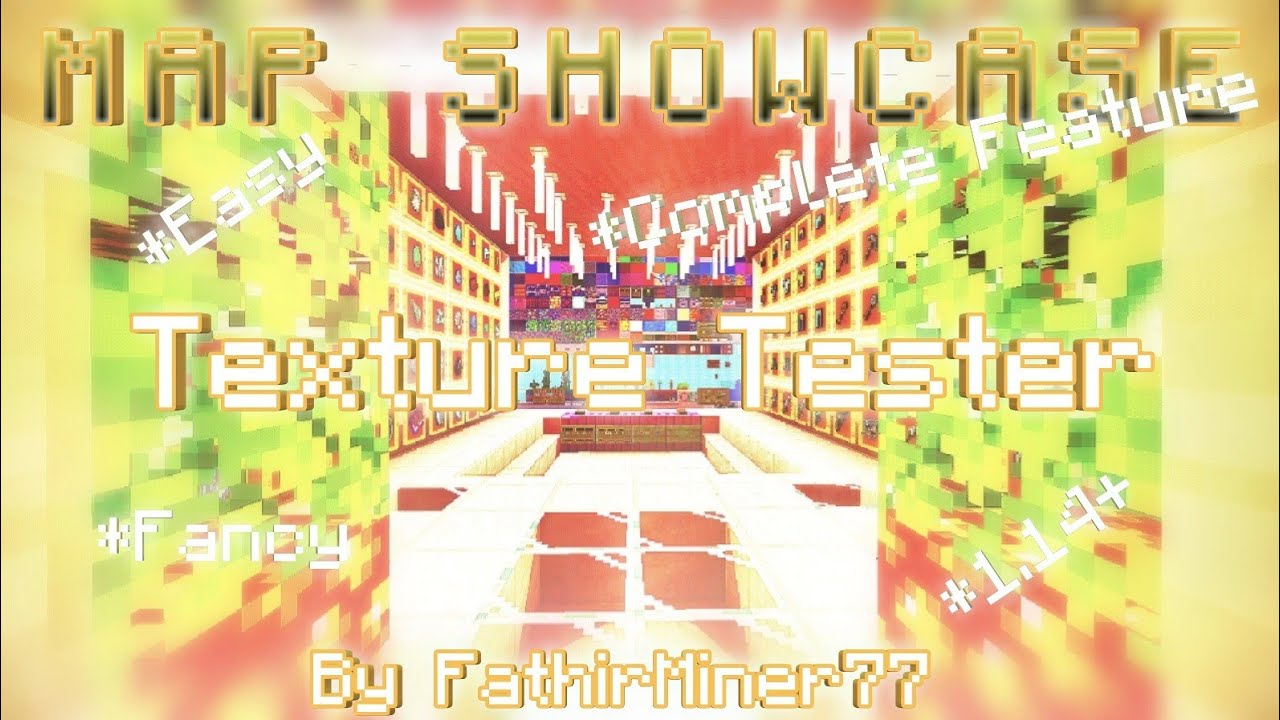 Texture Tester - Map Showcase - Mcbe 1.14+ - YouTube