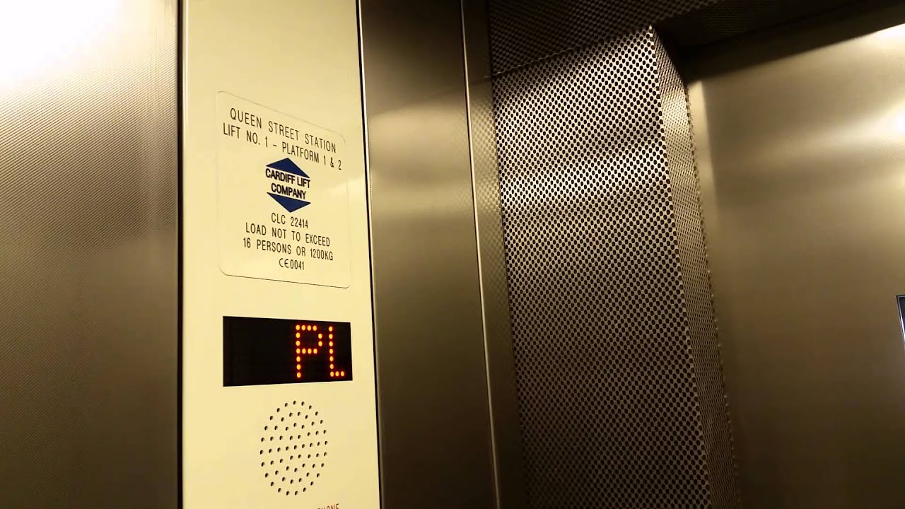 Cardiff Lift @ Cardiff Queen St Platforms 1 & 2 - YouTube