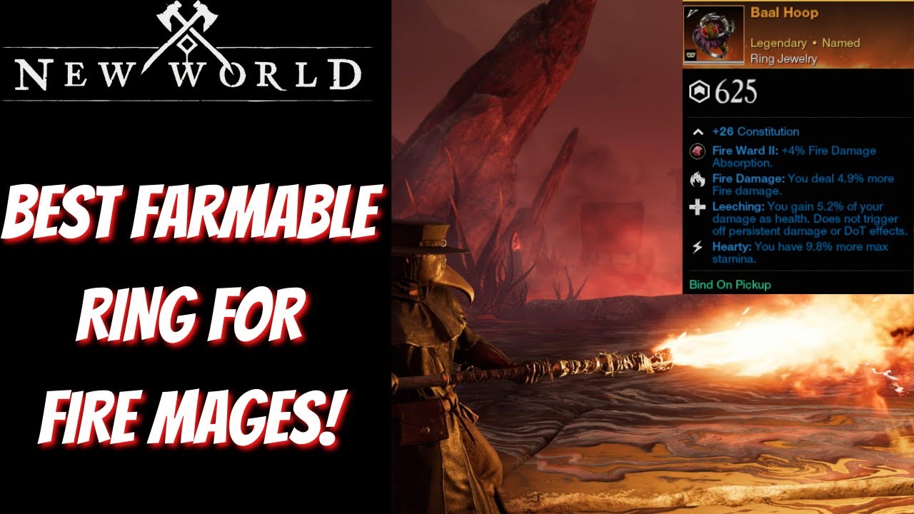New World - Best Farmable Ring for Fire Mages or Fire Builds - YouTube