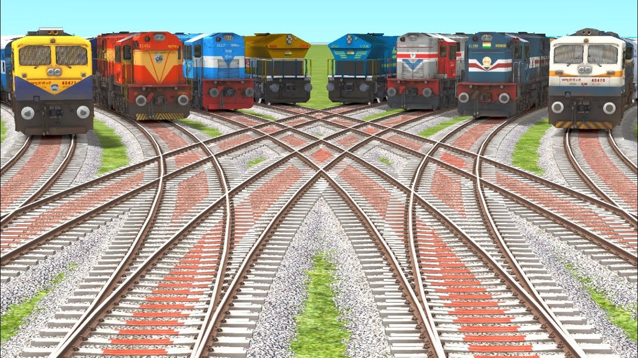 Railroad Track Branch With Double Curved | Curved Branched Track ...