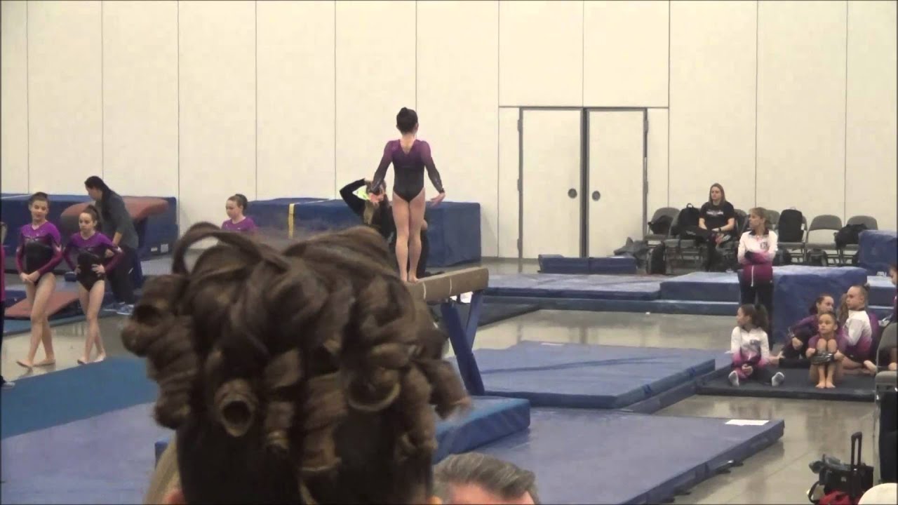 Lily from WOGA Level 7 Texas Prime meet - YouTube