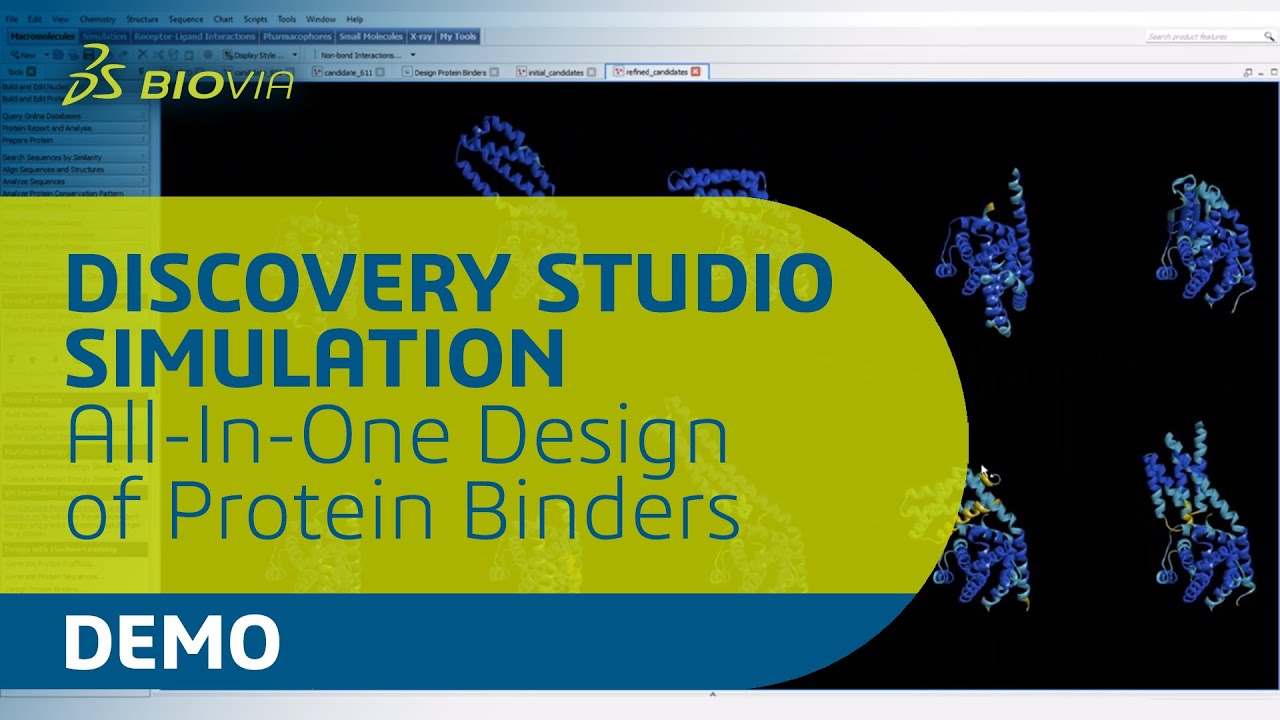 Discovery Studio Simulation | All-In-One Design of Protein Binders ...