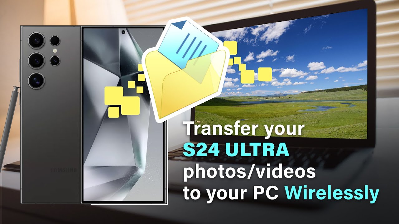 Transfer your S24 Ultra photos and videos to your PC wirelessly - YouTube