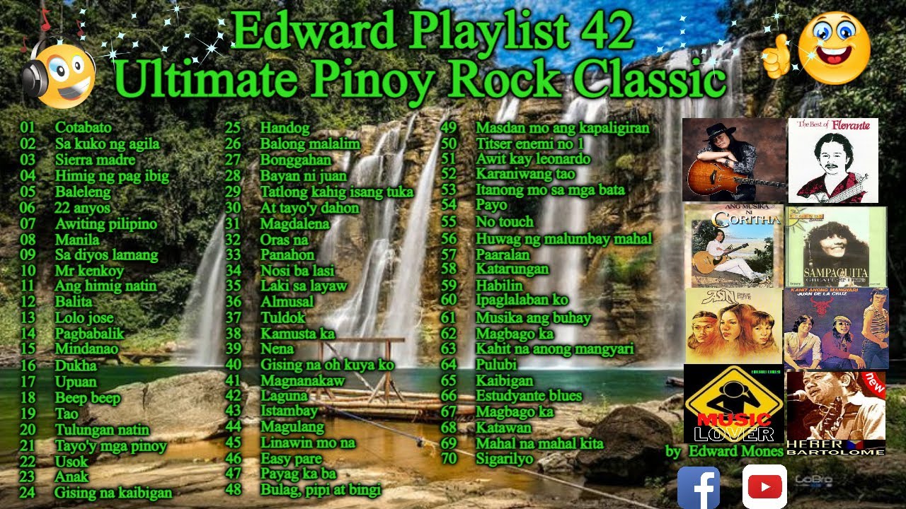 Edward Playlist 42 Ultimate Pinoy Rock Classic | OPM Rock # ...