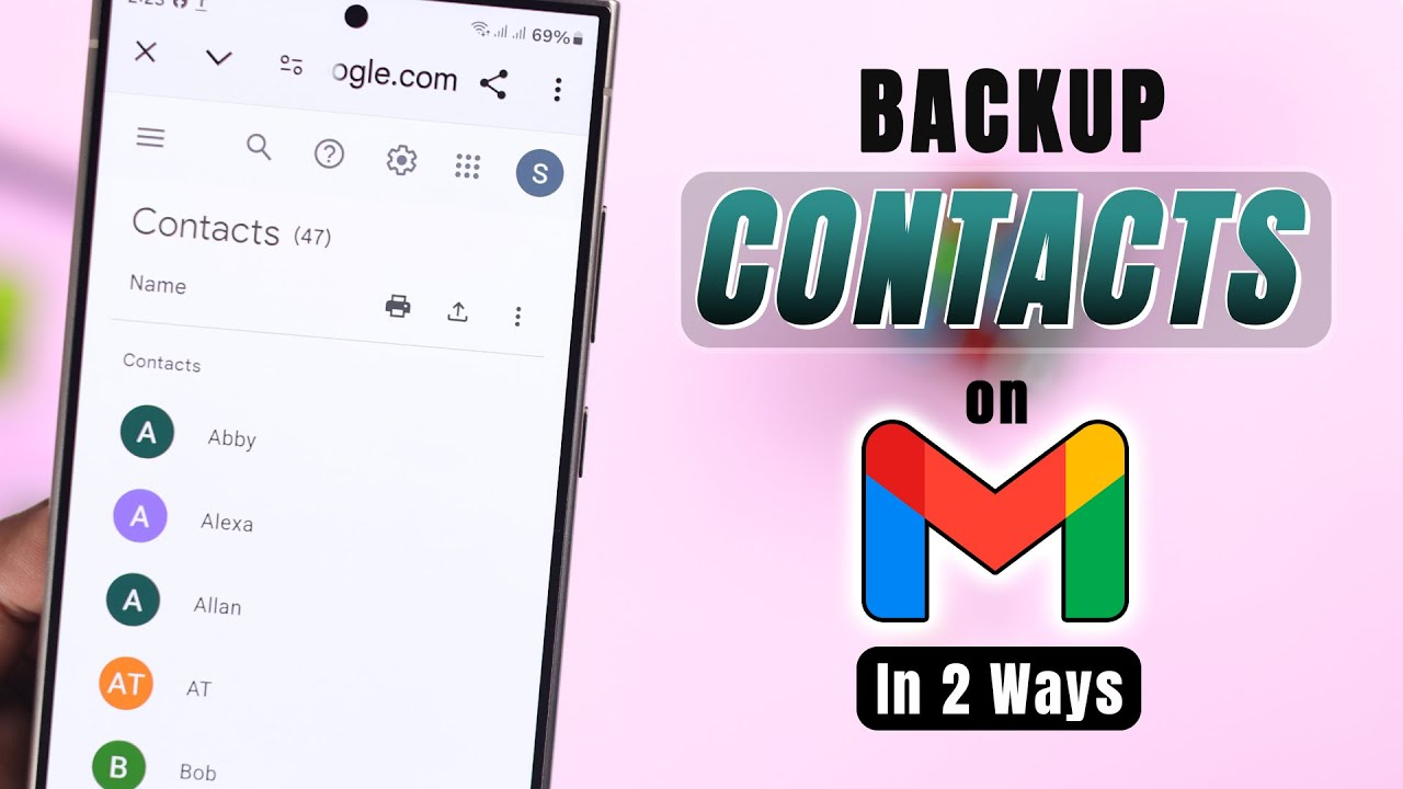How to Backup Contacts in Gmail on Android! [Save Contacts in Google ...