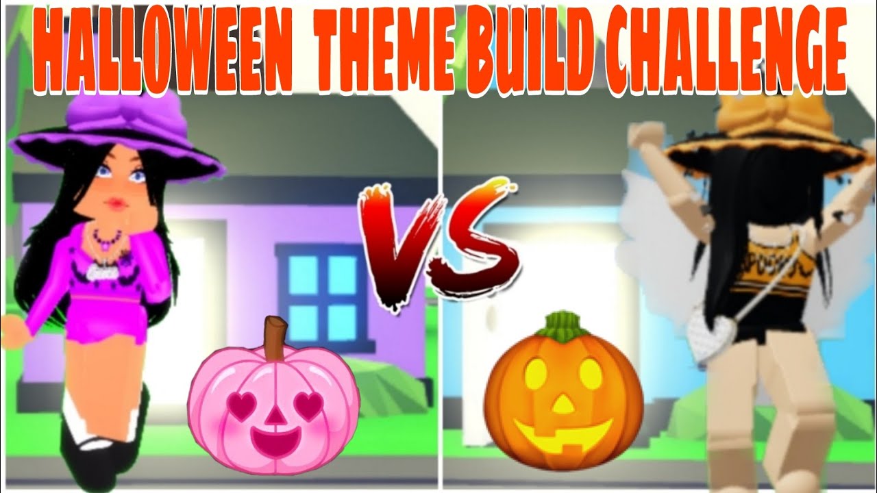 HALLOWEEN BUILD CHALLENGE W/ @eosjqn-1vdo3 + NEW FURNITURE+ HUGE ...