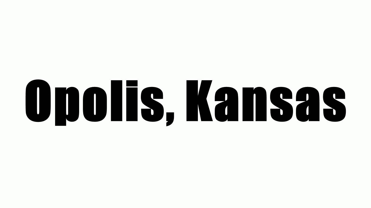 Opolis, Kansas - YouTube