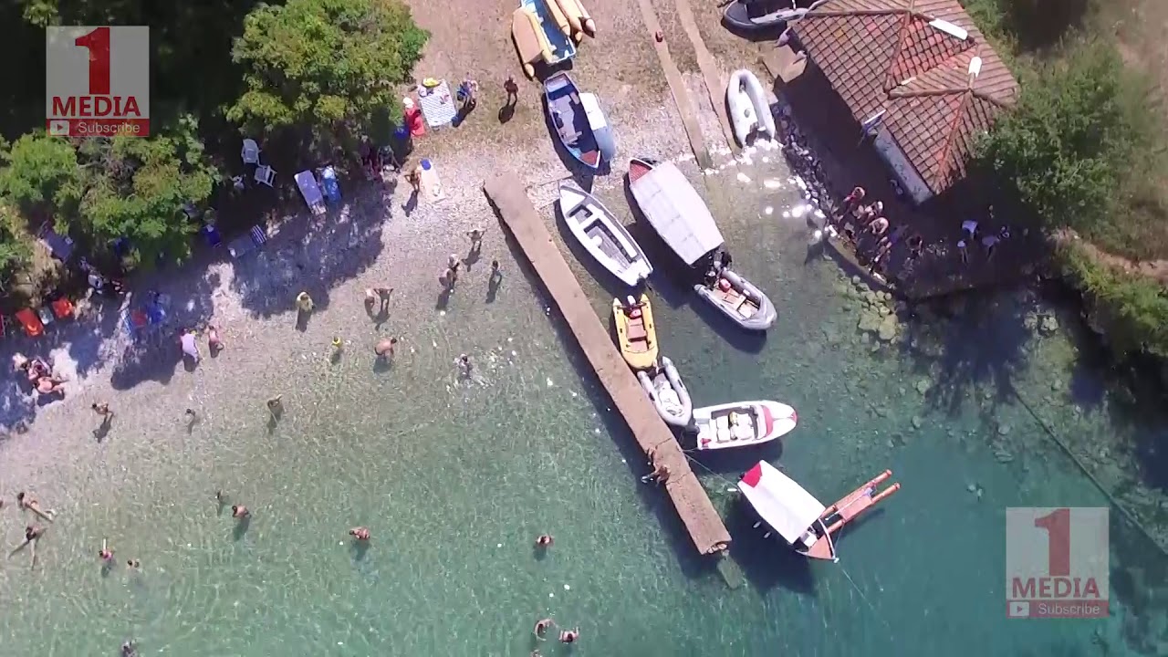 Ohrid Lake in summer Gradiste beach & Trpejca - YouTube