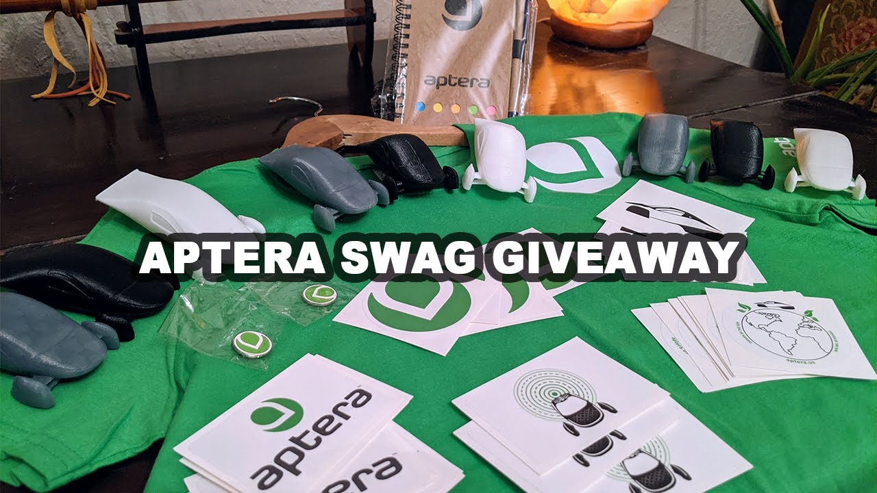 Aptera Swag Giveaway - 3D Printed Aptera's, T-Shirts, Stickers & More ...