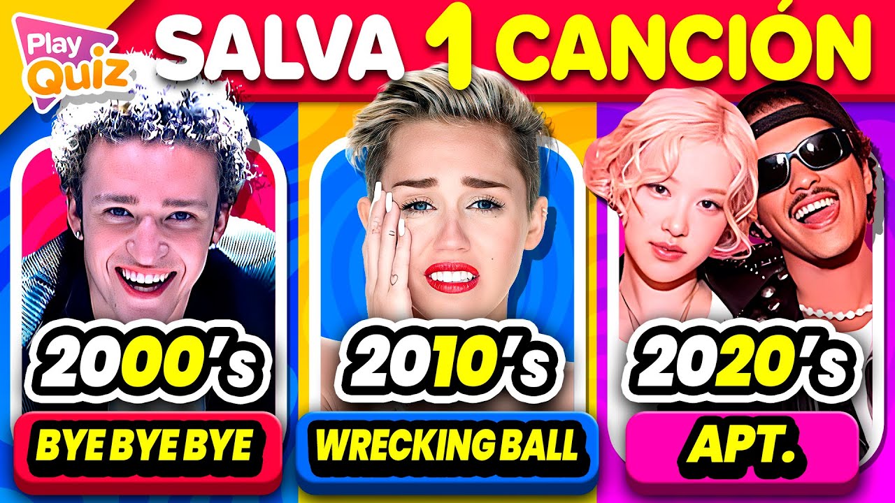 Salva 1 Canción del 2000 Vs 2010 Vs 2020 - Parte 2 🎸🔊 ¿Qué Canción ...