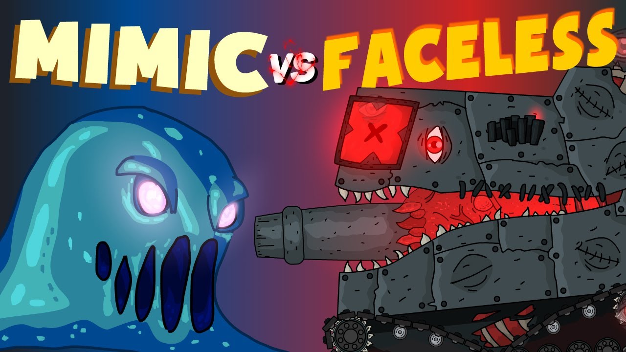 Gladiator battles : Mimic versus Faceless Cartoons about tanks - YouTube