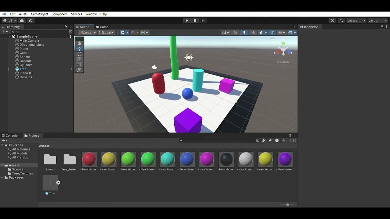 Display the primitive objects by applying various projection types in handling the camera. - YouTube