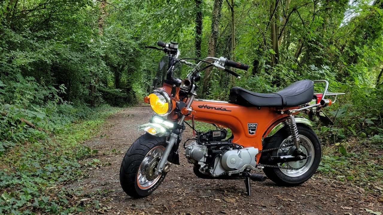 DAX 50CC[pure sound] zero roze style exhaust. - YouTube