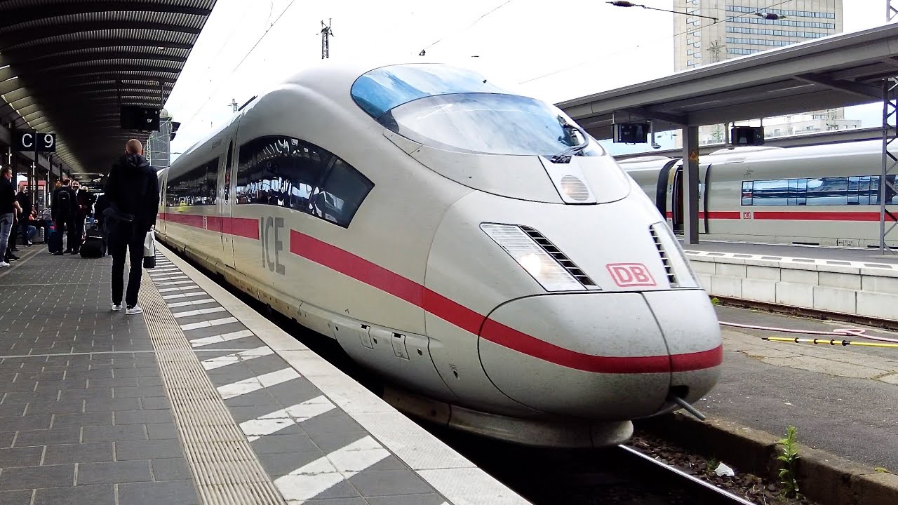 Deutsche Bahn ICE 1st Class FRA-DUS, Round the World 13-3 - YouTube