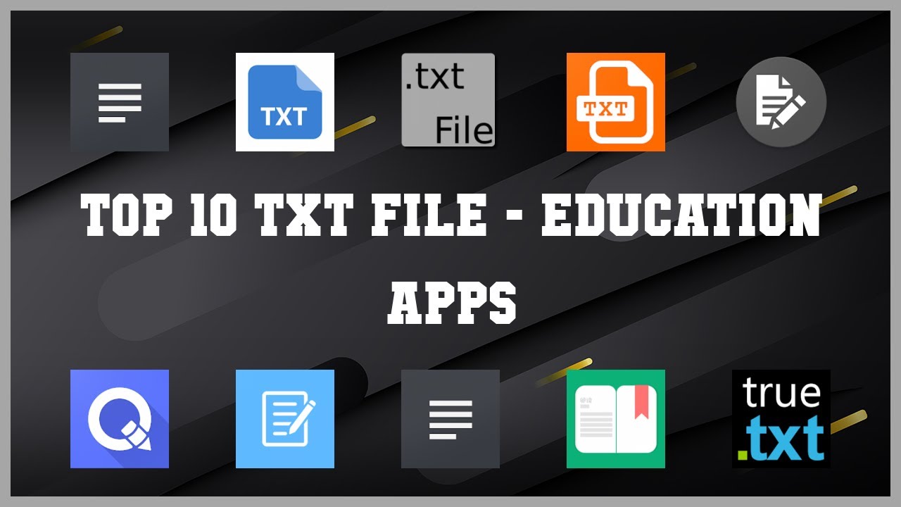 Top 10 Txt File Android Apps - YouTube
