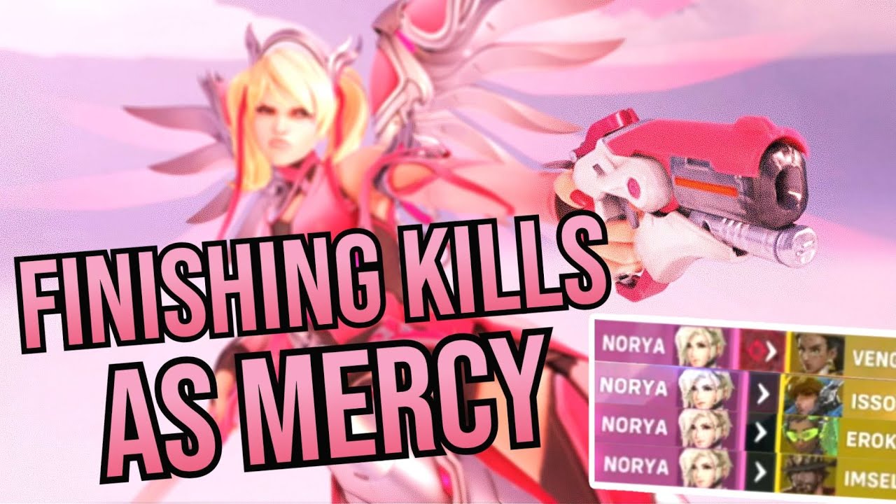 Finishing Kills With Mercy 💥 Overwatch QP Mercy Gameplay - YouTube