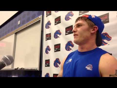 Boise State linebacker Corey Bell, post-New Mexico - YouTube