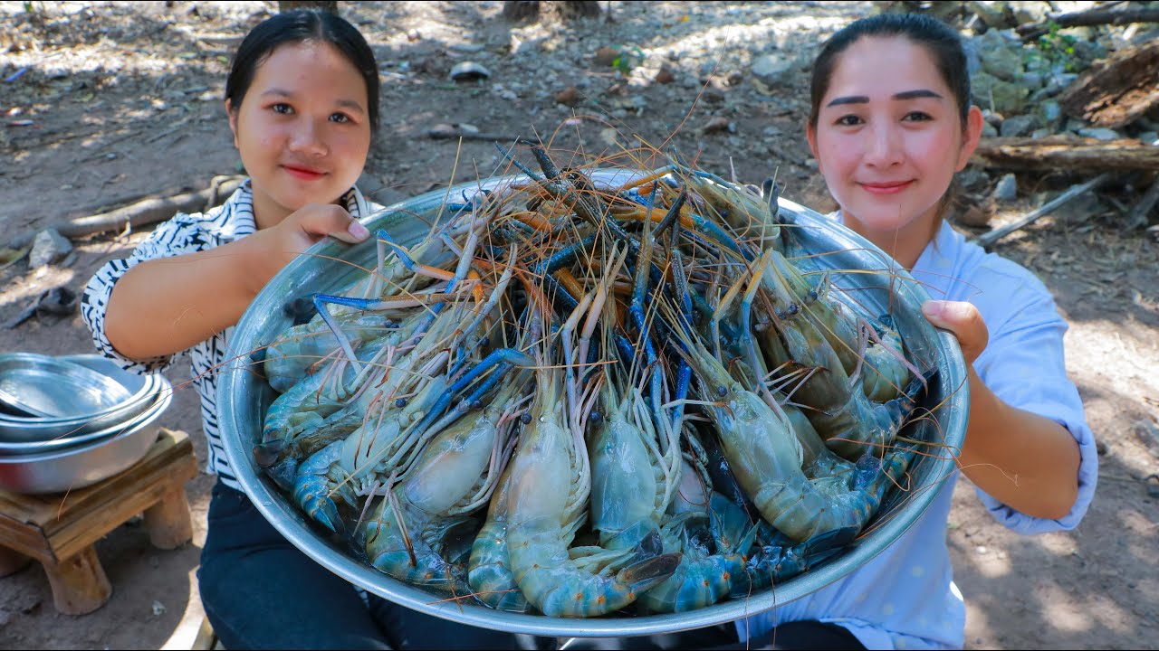 Sour Yummy River Prawn Recipe - River Prawn Cooking - Amazing Cooking ...