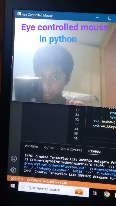 Eye Controlled Mouse Python Easyprogramming Codingshorts Youtube
