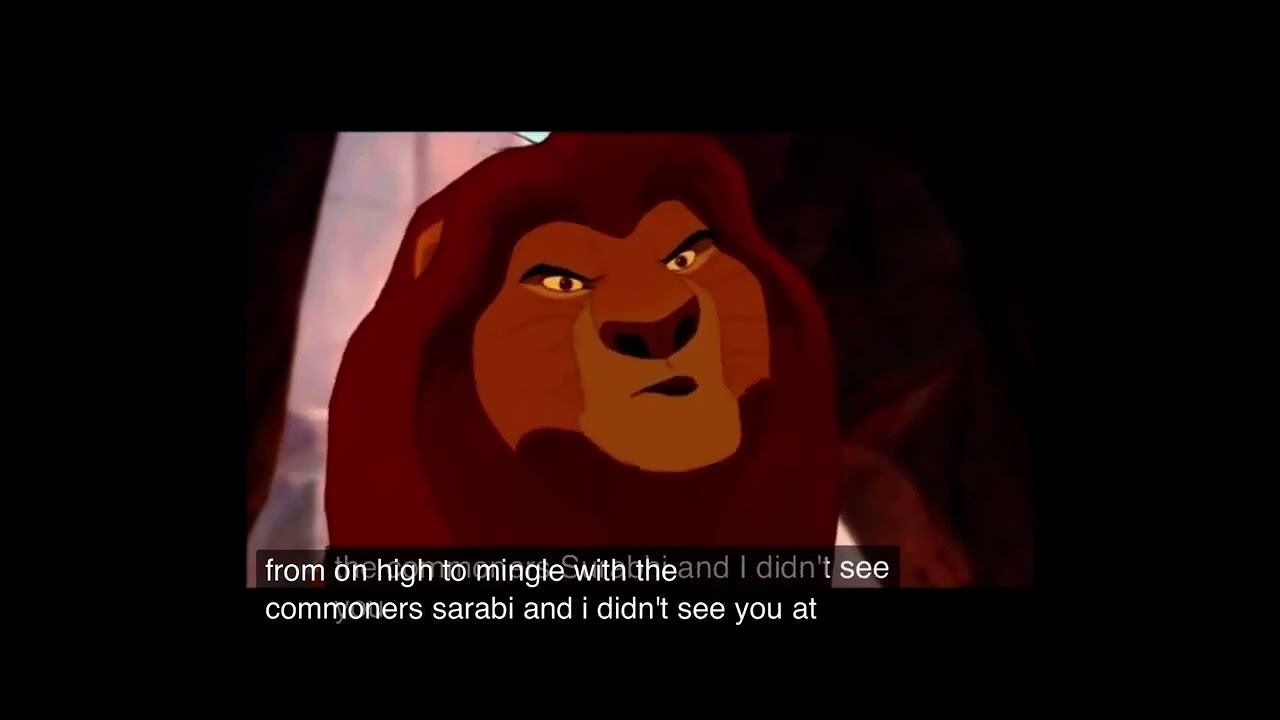 The Lion King 1994 Mufasa & Scar is That a Callenge - YouTube
