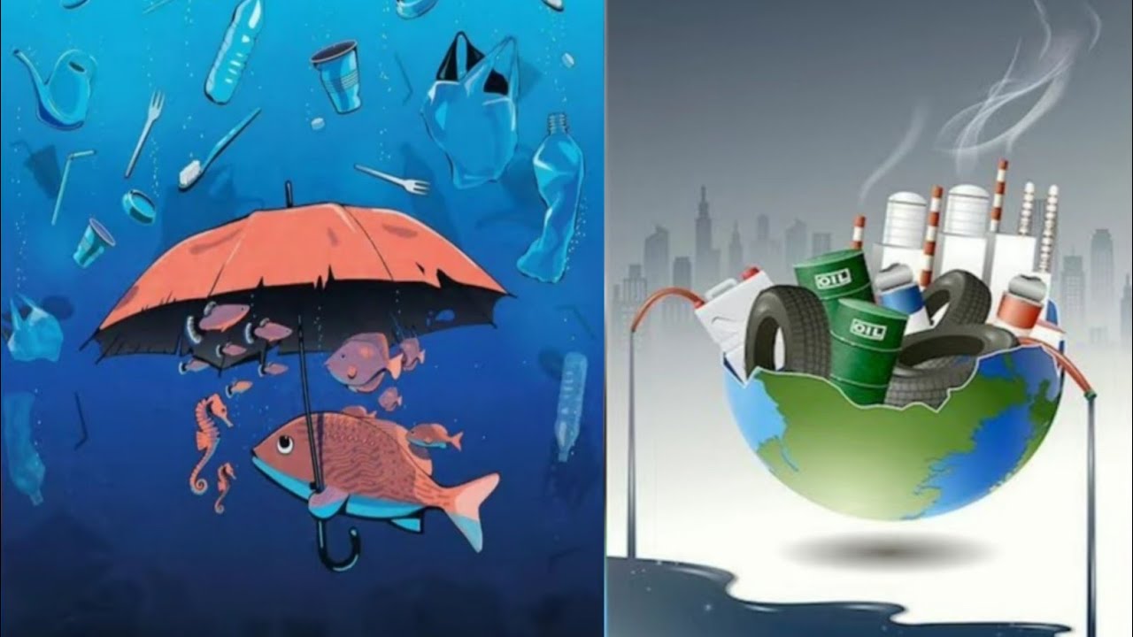 Earth Pollution illustration | Environmental Pollution | Deep meaning ...