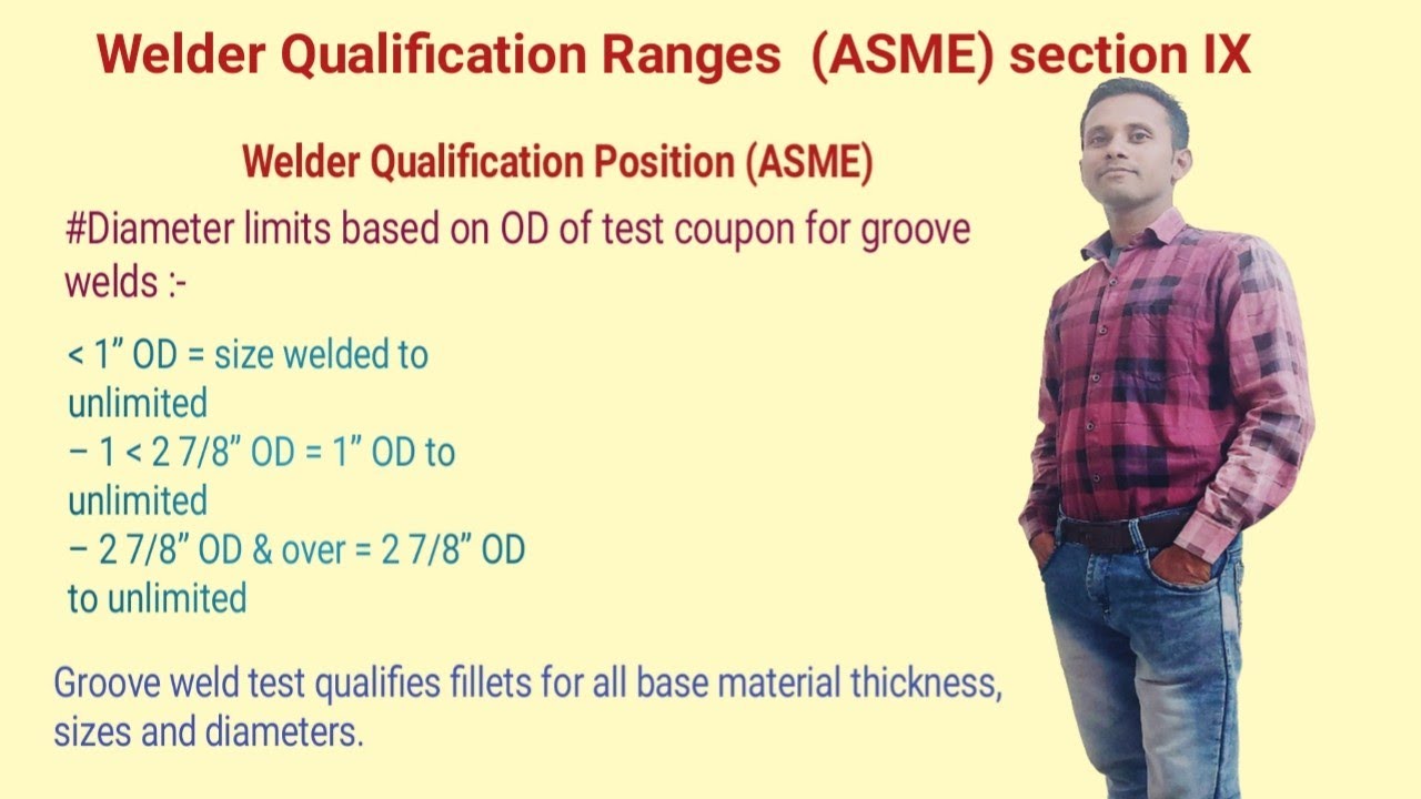 Welder qualification ranges|ASME section IX|@TechnicalSanjayRefinery ...