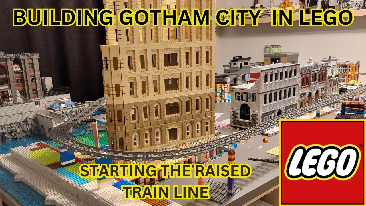 BUILDING GOTHAM IN LEGO - THE RAISED TRAIN LINE - YouTube